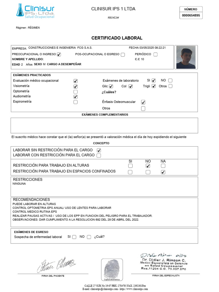 Josep Estiven Olmos Cruz - Examen Ingreso | PDF | Cuidado de la salud