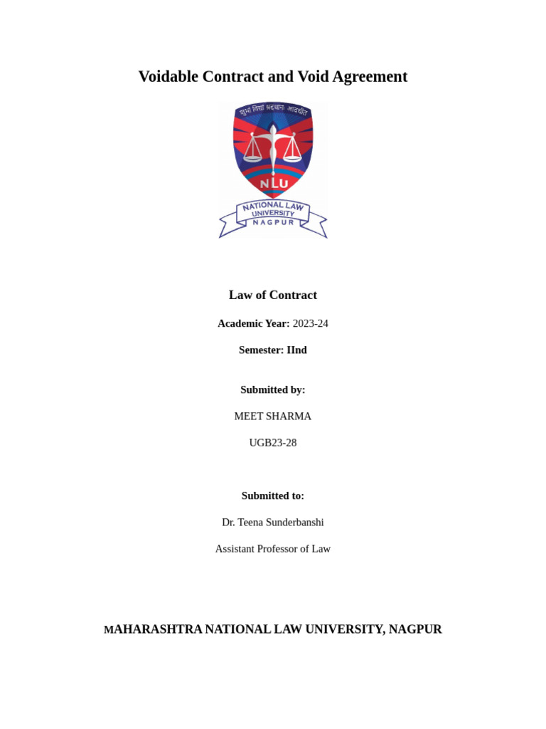 Law of Contract Final Project UGB23-28 | PDF | Consideration | Misrepresentation