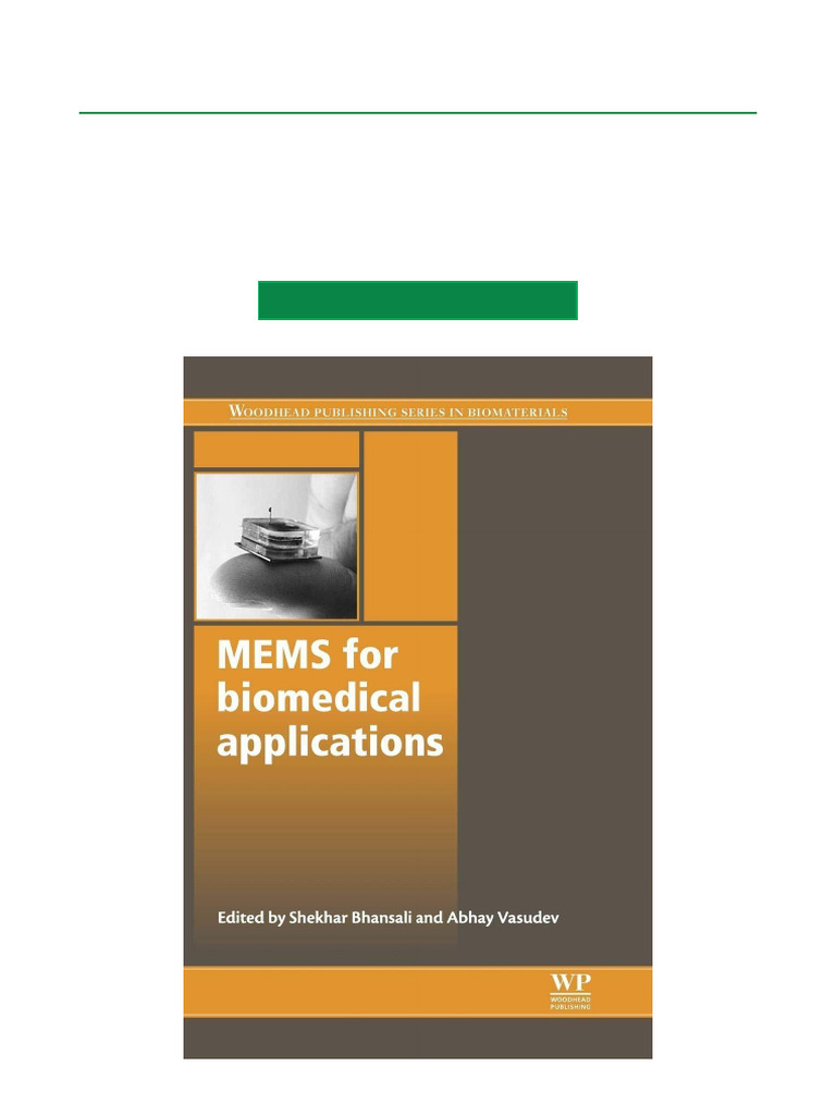 Mems for Biomedical Applications Dropbox Download | PDF