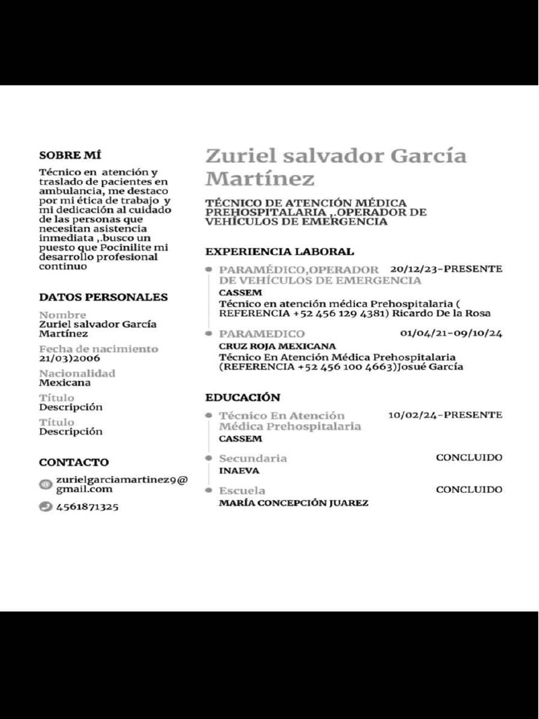 Zuriel Salvador Garcia: Martinez | PDF