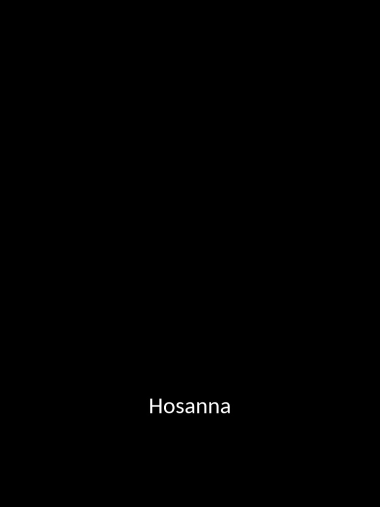 hosanna_ppt | PDF