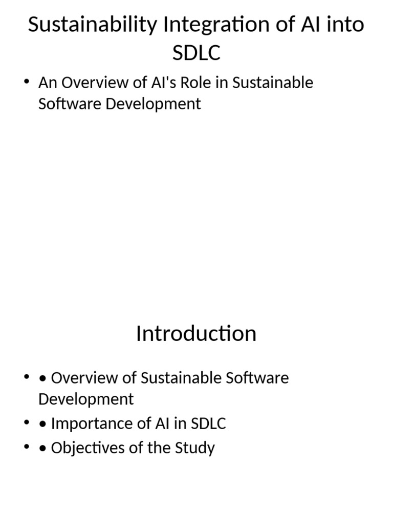 Sustainability AI SDLC | PDF