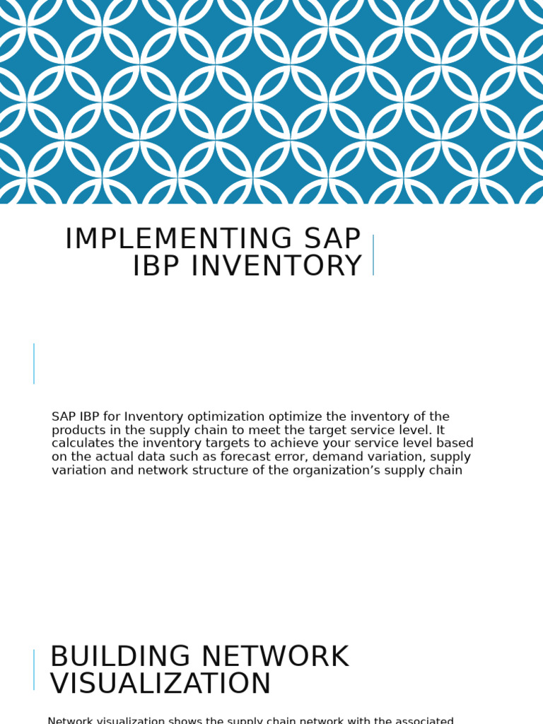 8.implementing SAP IBP Inventory | PDF | Forecasting | Inventory