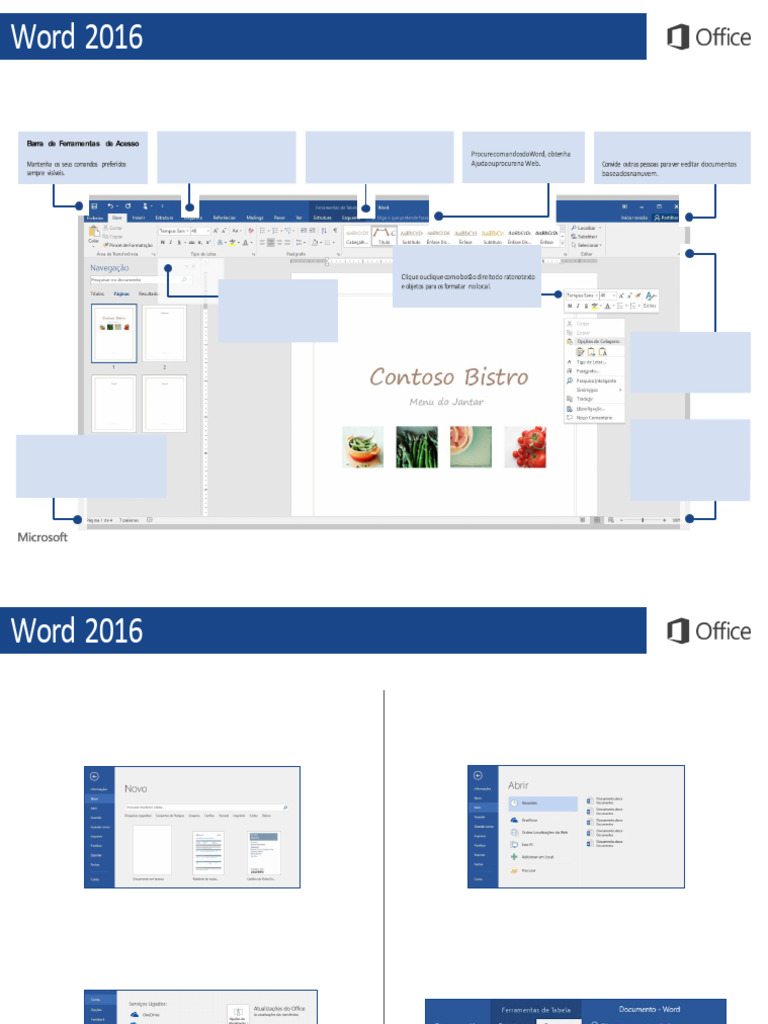 Guia Rápido do Word 2016 em Português | PDF | Informática