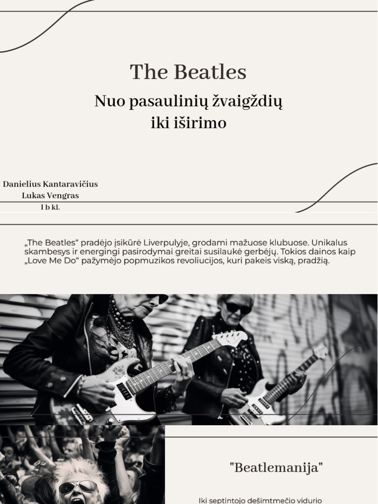 Slidesgo From Fab Four To Fading Stars The Beatles Rise and Fall ...