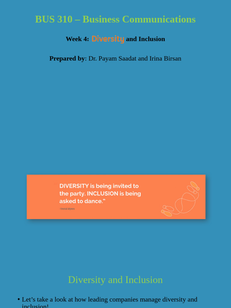 BUS310 M4 S1 PPT PowerPoint Lecture | PDF | Bias | Résumé