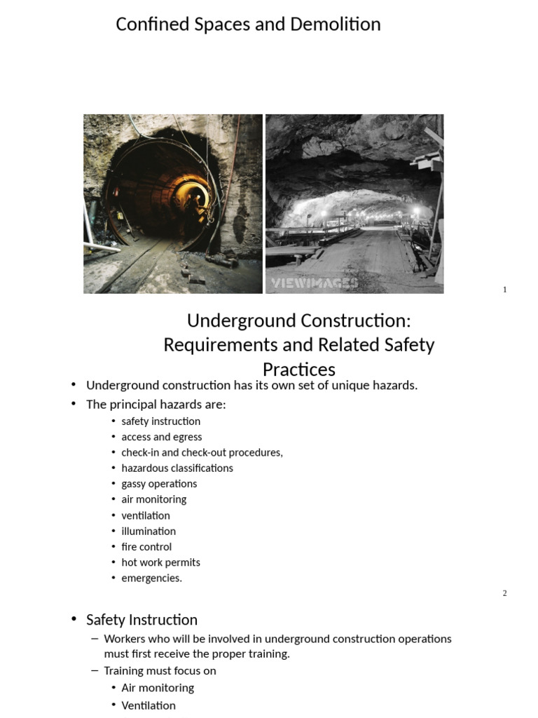 Revised SPP2 - Confined Spaces and Demolitions | PDF | Personal ...