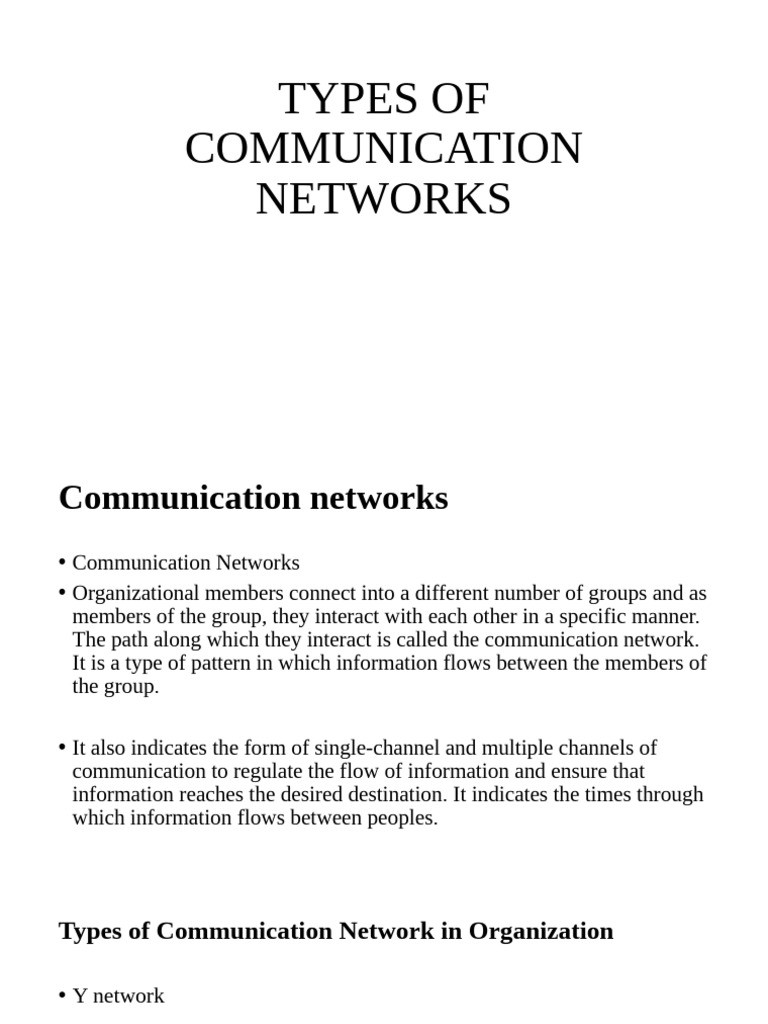 2-Types of Communication Networks | PDF | Hierarchy | Communication