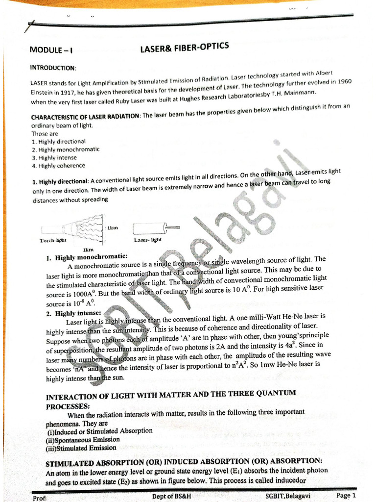 Bphys102 Module 1 | PDF