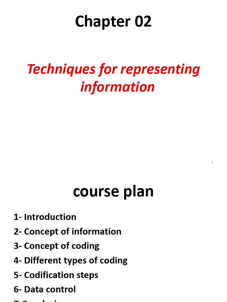 Chapter02__Techniques for representing information | PDF | Information | Data