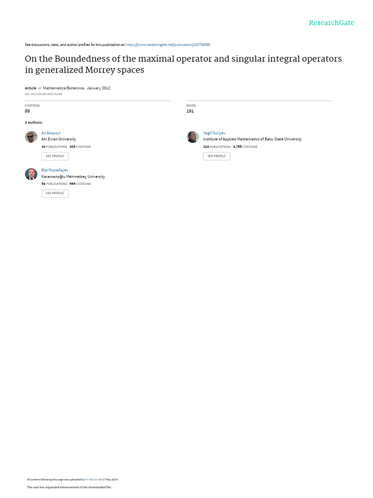 On The Boundedness of The Maximal Operator and Sin | PDF | Mathematics | Mathematical Analysis