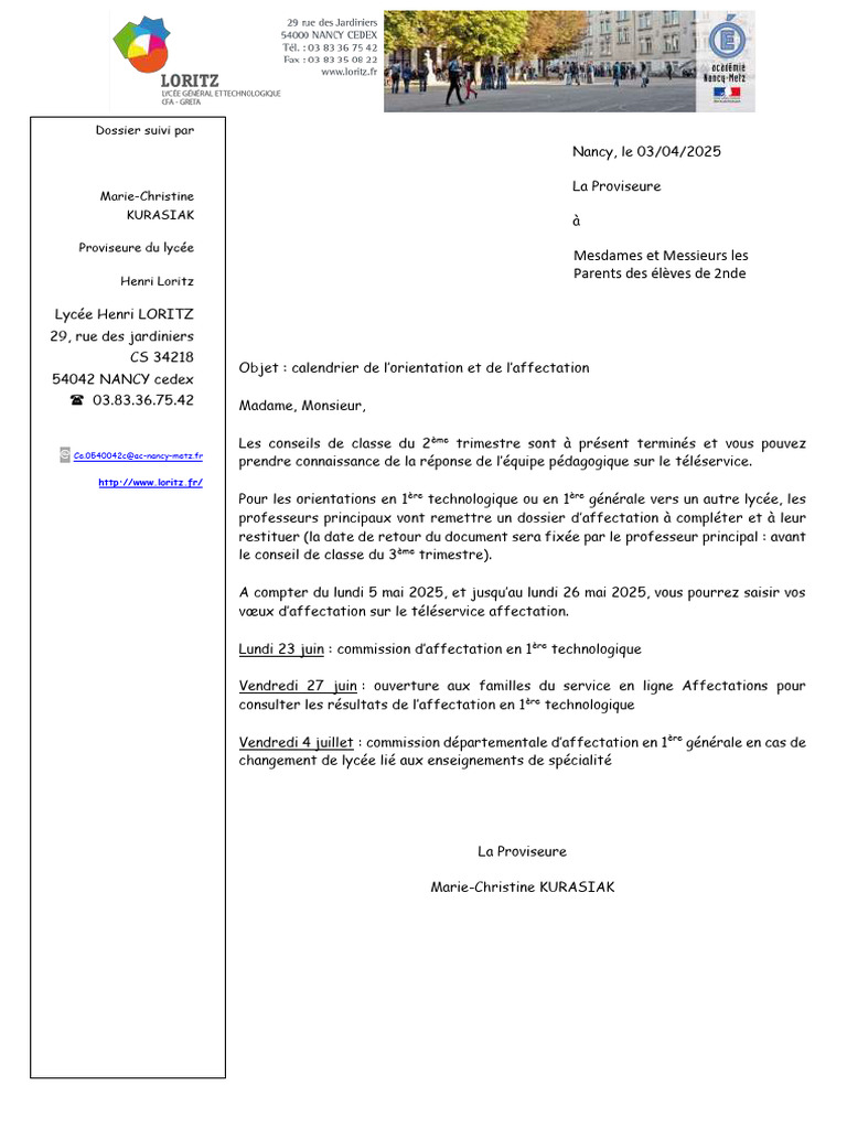 Portes ouvertes Loritz 2025 | PDF