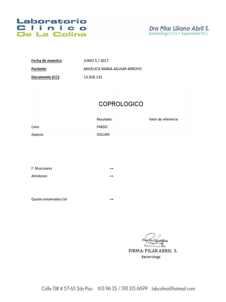 Coprologico P&P | PDF | Microbiología