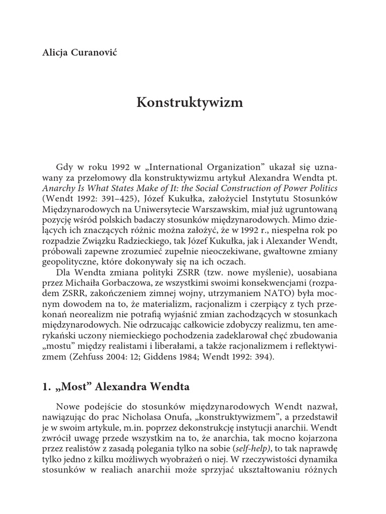 Curanovic - Konstruktywizm | PDF