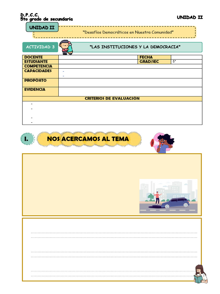 5° DPCC - Actv.03-Uni.2 2025 | PDF | Estado (política) | Institución