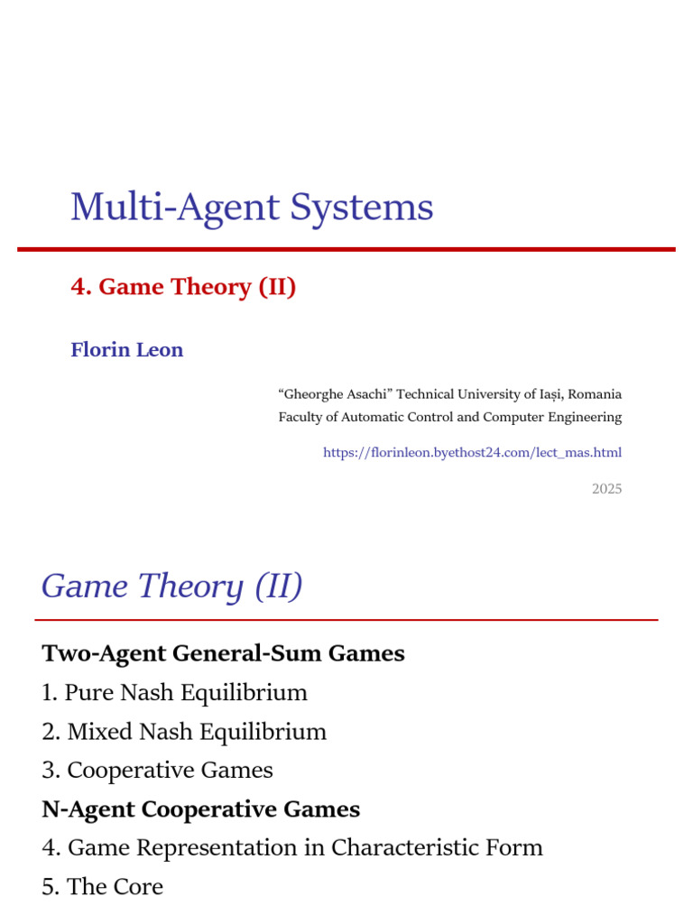 Pareto Optimality in Game Theory | PDF | Game Theory | Pareto Efficiency