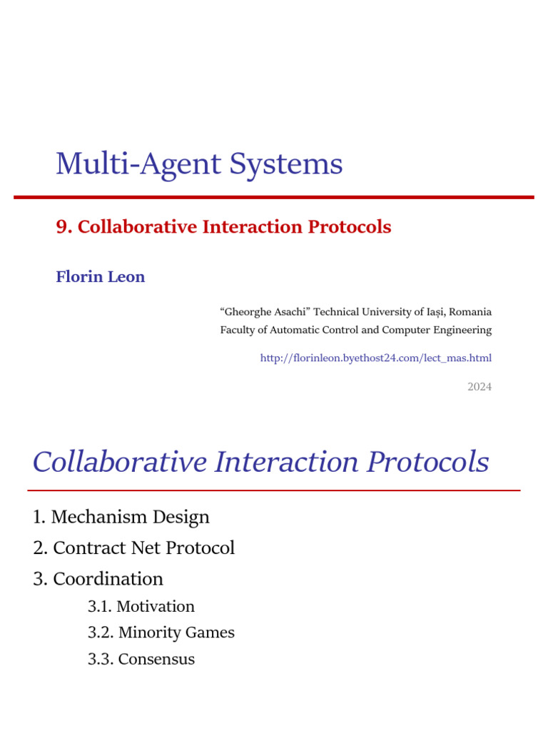 Collaborative Interaction Protocols | PDF