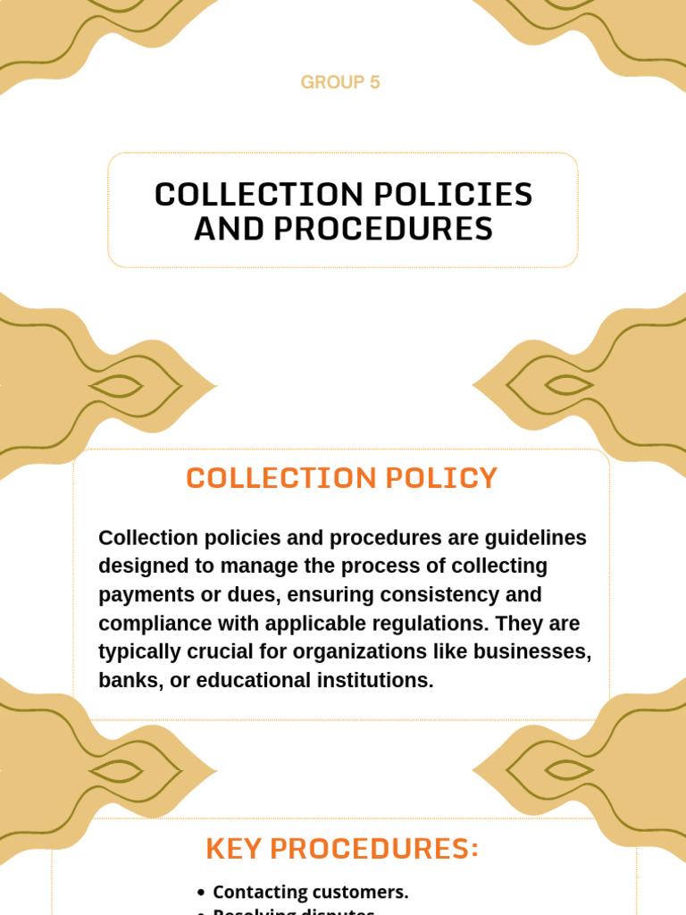 Collection Policies and Procedures | PDF | Debt | Credit