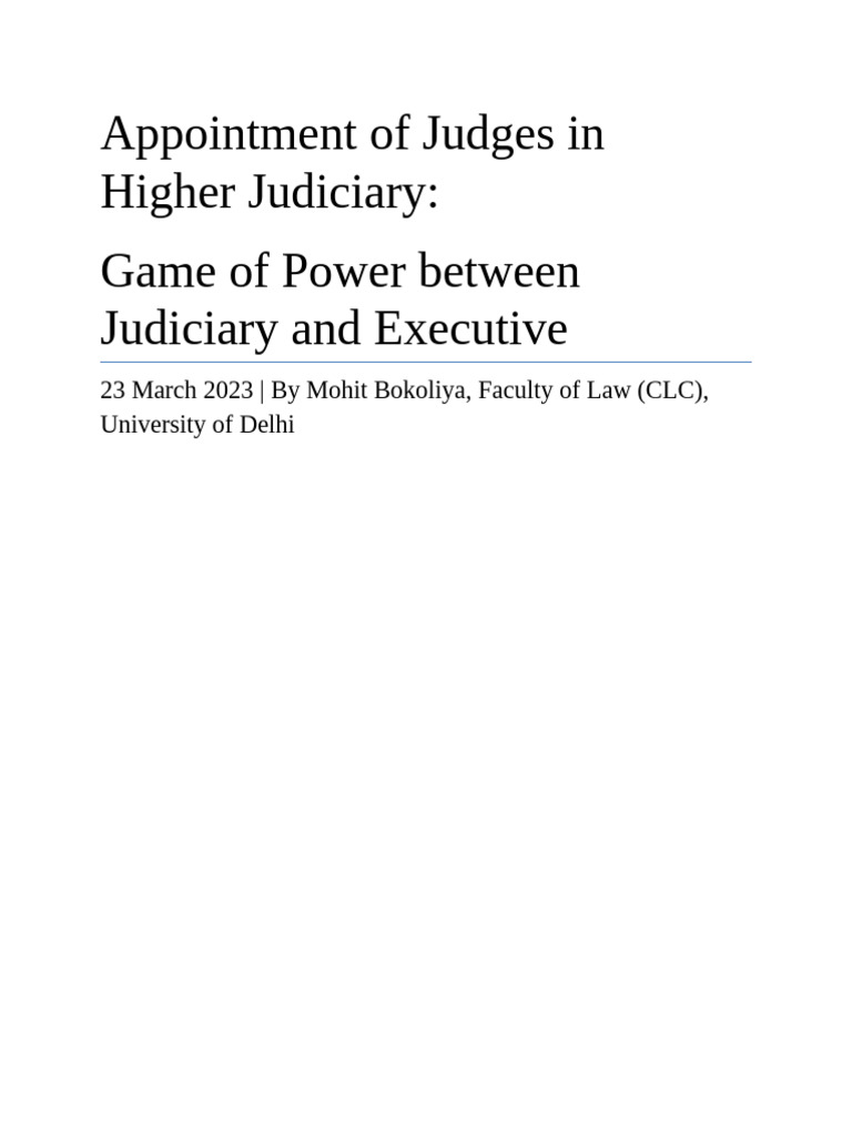 Minakshi Judges Appointment | PDF | Judiciaries | Supreme Court Of The ...