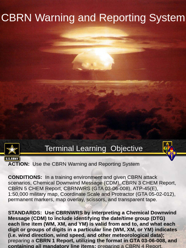 CBRN Warning and Reporting System Guide | PDF | Cbrn Defense | Chemical ...