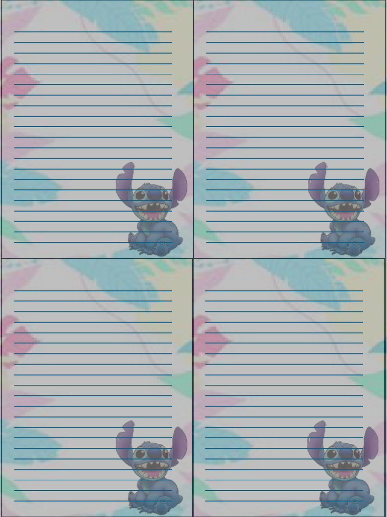 Libreta Stitch | PDF