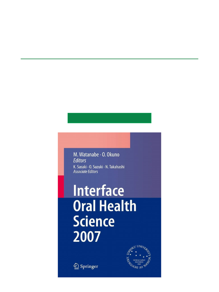 Interface Oral Health Science 2007 Proceedings of the 2nd International Symposium for Interface ...