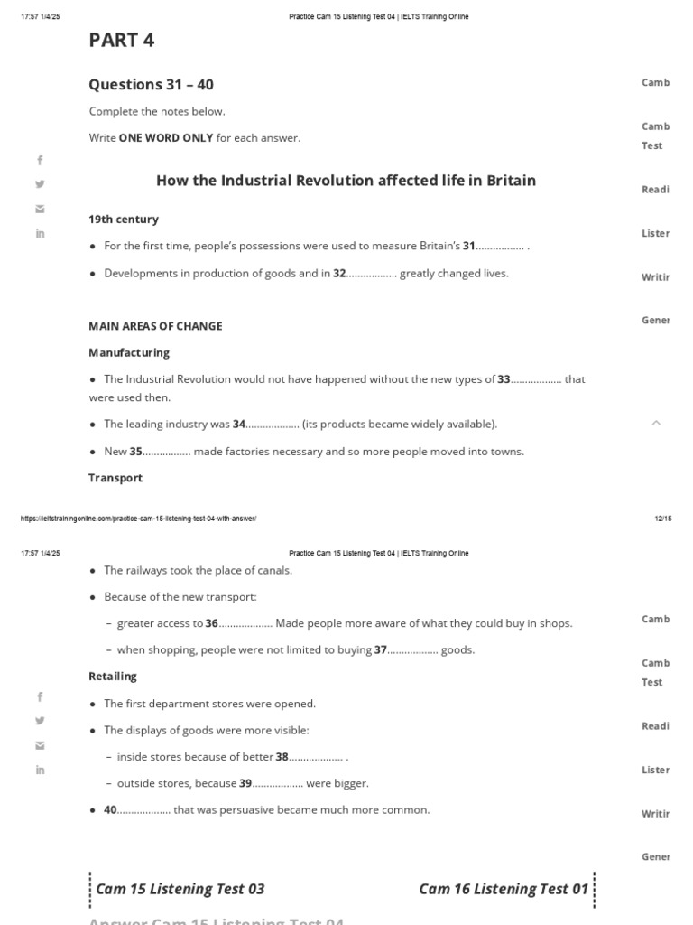 Impact of the Industrial Revolution in Britain | PDF | Marketing ...