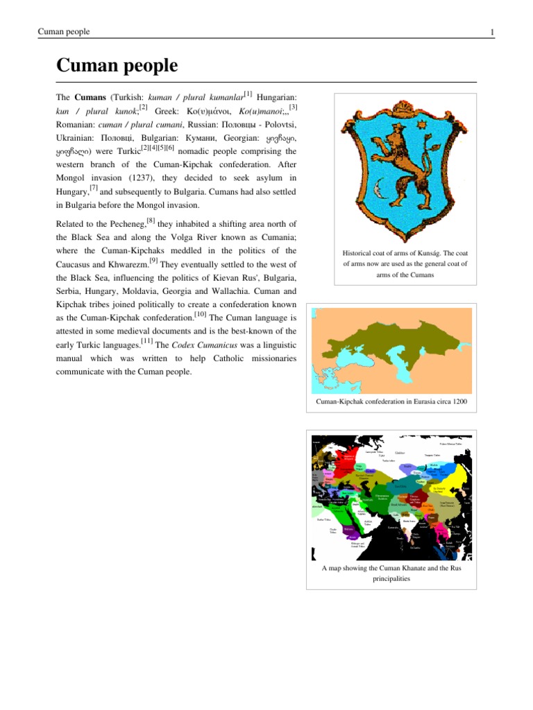 Cuman People | PDF | Unrest