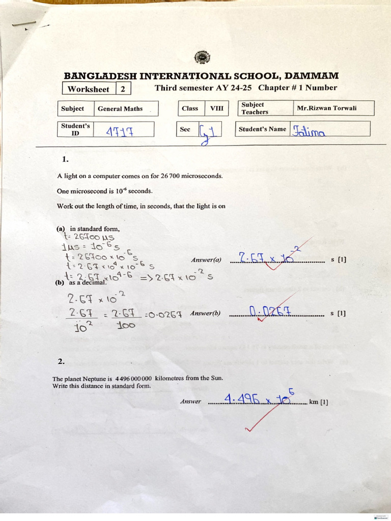 Gmaths Ws2 Sol 3rd Semester | PDF