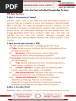 Indian Knowledge System Module 1 - 20250217 - 103618 - 0000 | PDF | Vedas