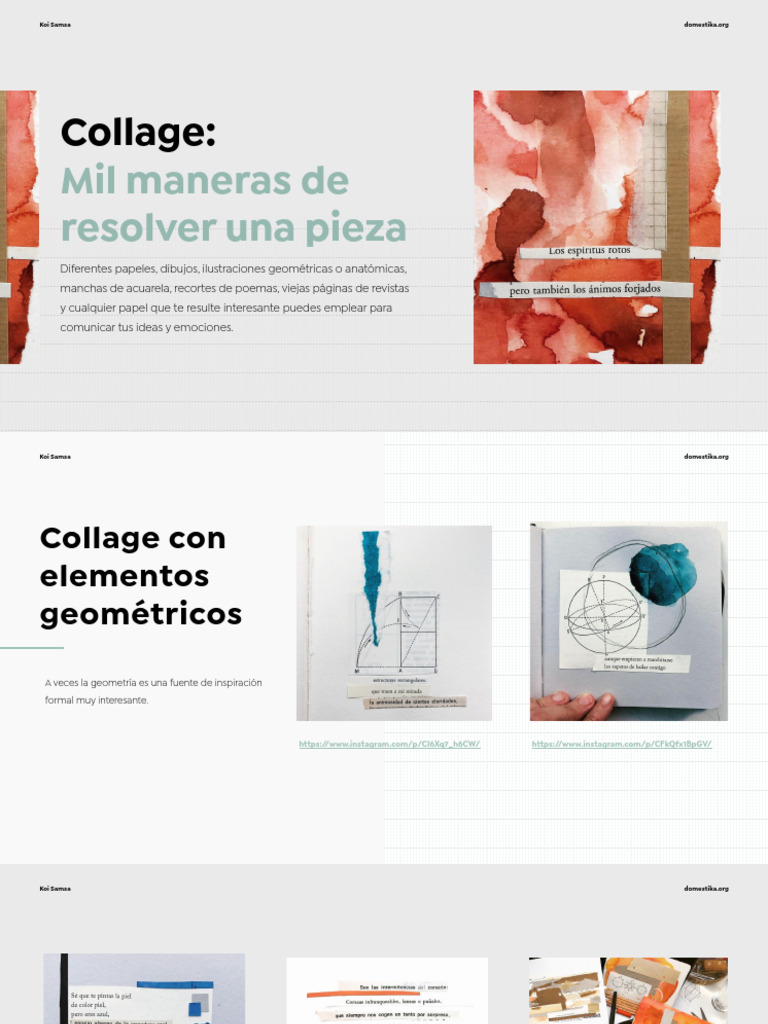 Técnicas de Collage Creativo | PDF