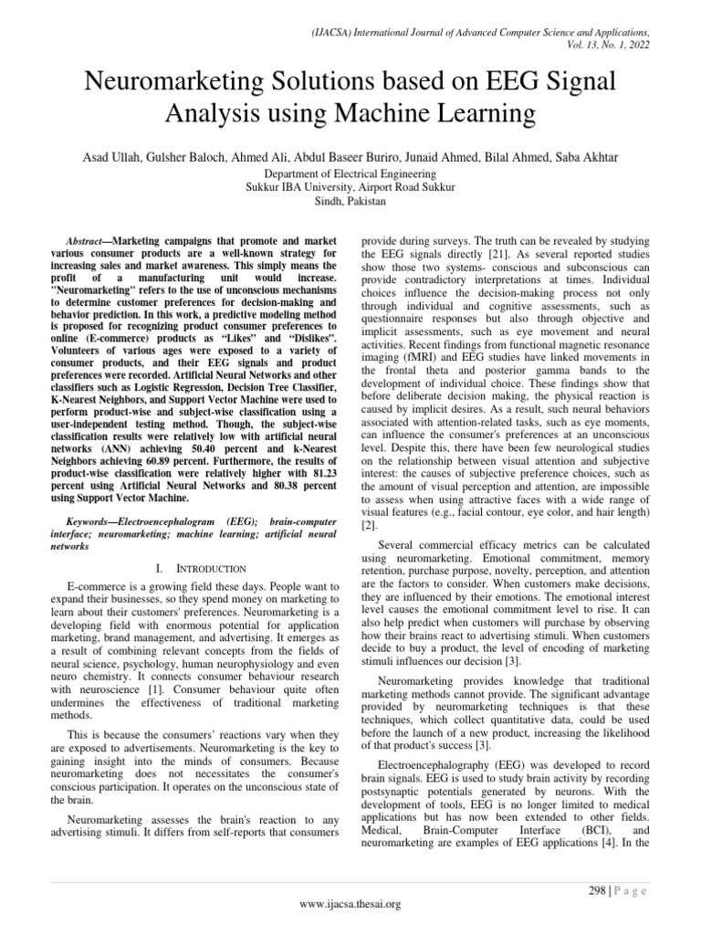 Neuromarketing_Solutions_based_on_EEG_Si (1) | PDF | Electroencephalography | Spectral Density