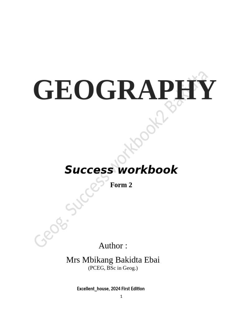 Form 2 Geography Success Workbook | PDF | Cost Of Living | Desert