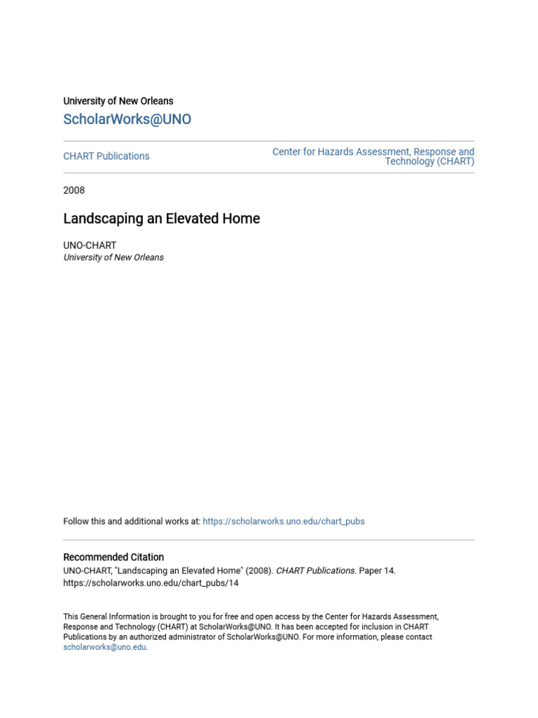 Landscaping for Elevated Homes | PDF | Gardens | Plants