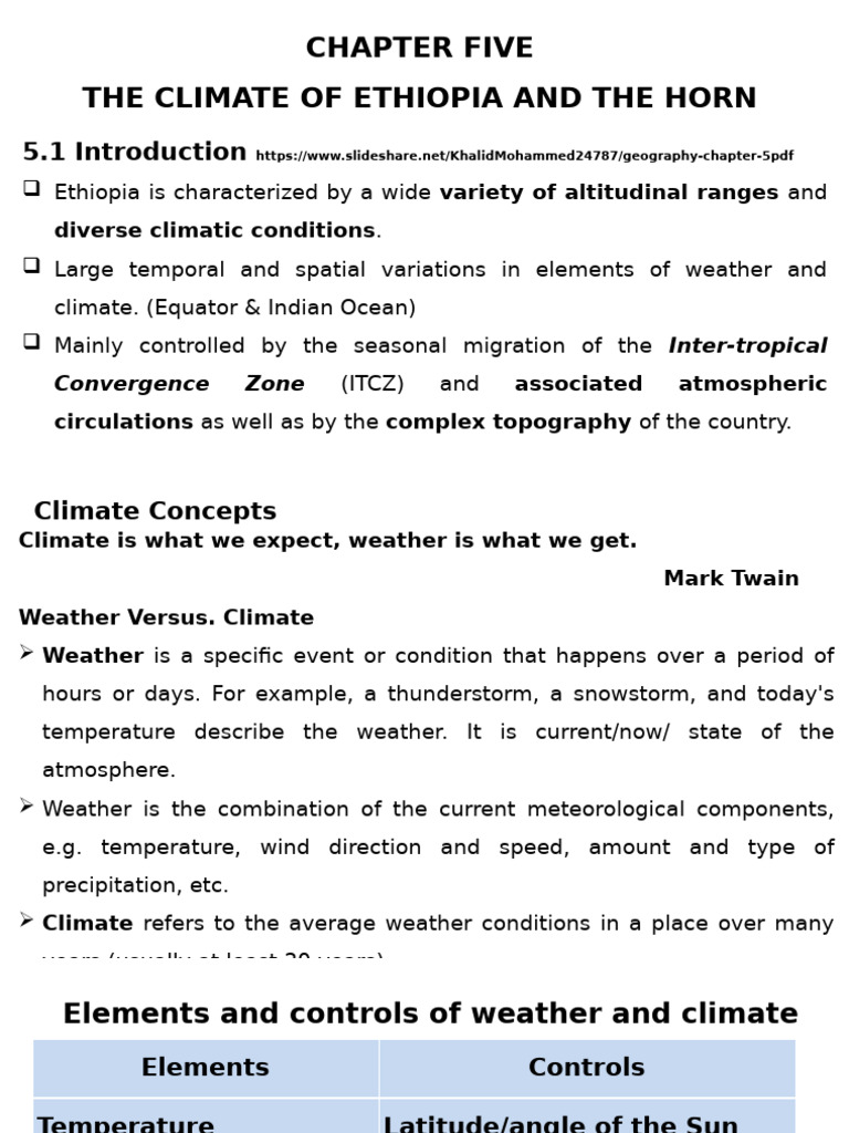Chapter 5 Revised | PDF | Climate Change | Climate