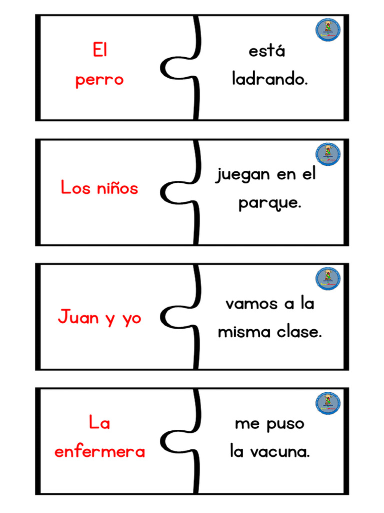 Puzles Formar Oraciones | PDF