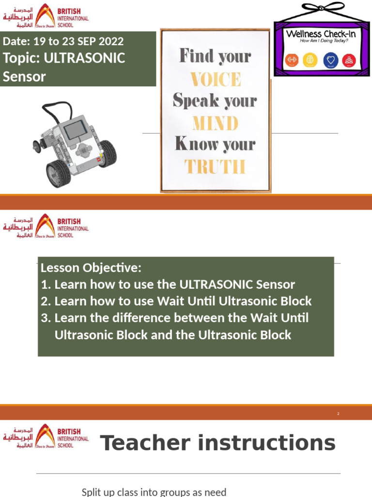 Ultrasonic Sensor Lesson Plan | PDF | Ultrasound | Infrared