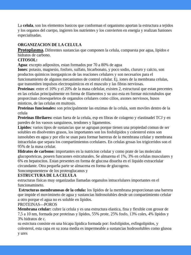 Fisio Cap-2 | PDF | Membrana celular | Citoplasma