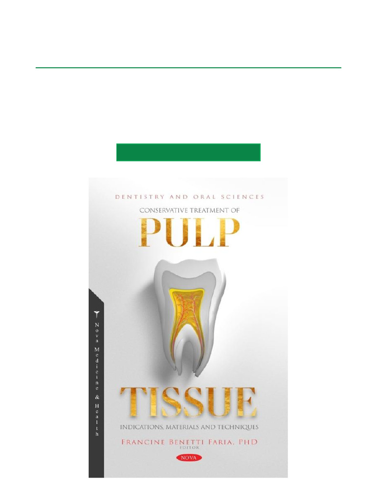 Conservative Pulp Treatment Techniques | PDF | Dental Anatomy | Anatomy