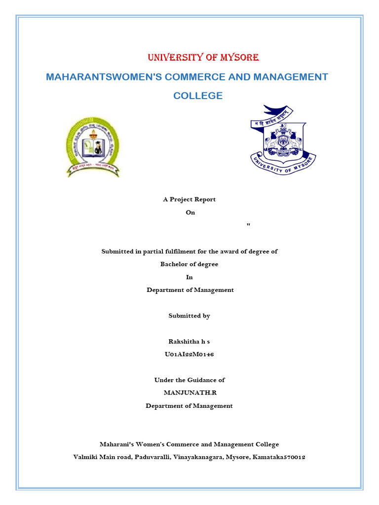 University of Mysore 333 | PDF