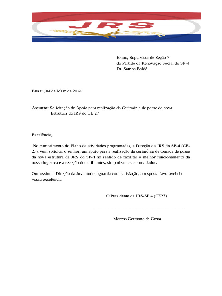 Carta Samba Baldé | PDF