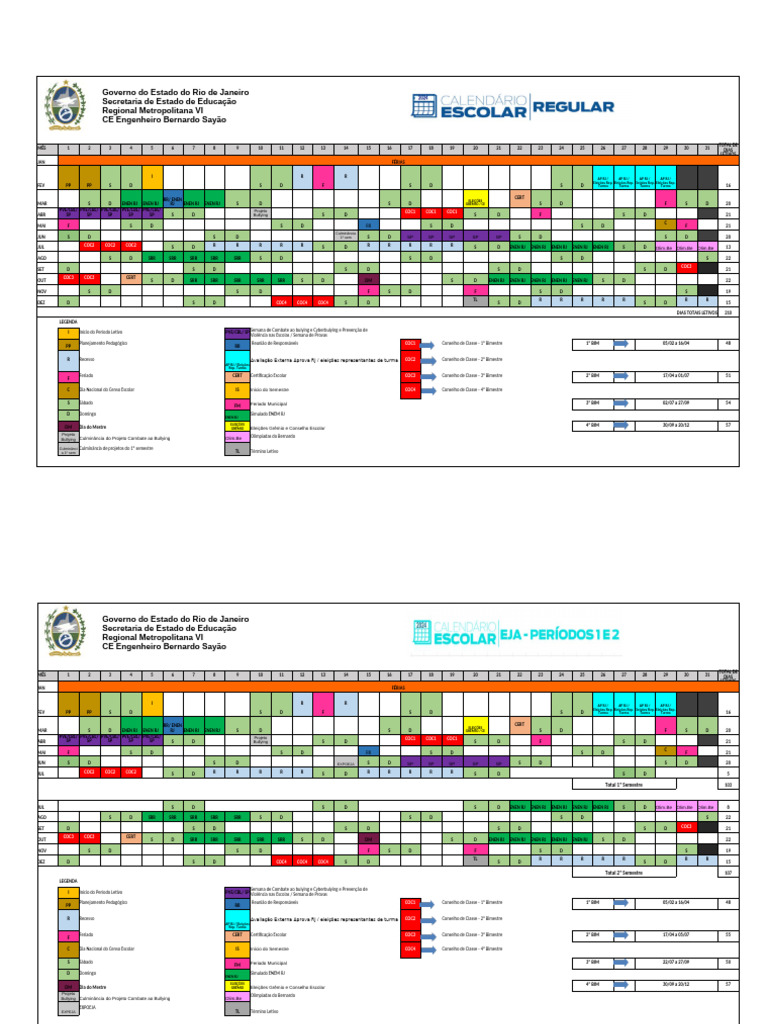 Calendário Ceebs - 2024 | PDF