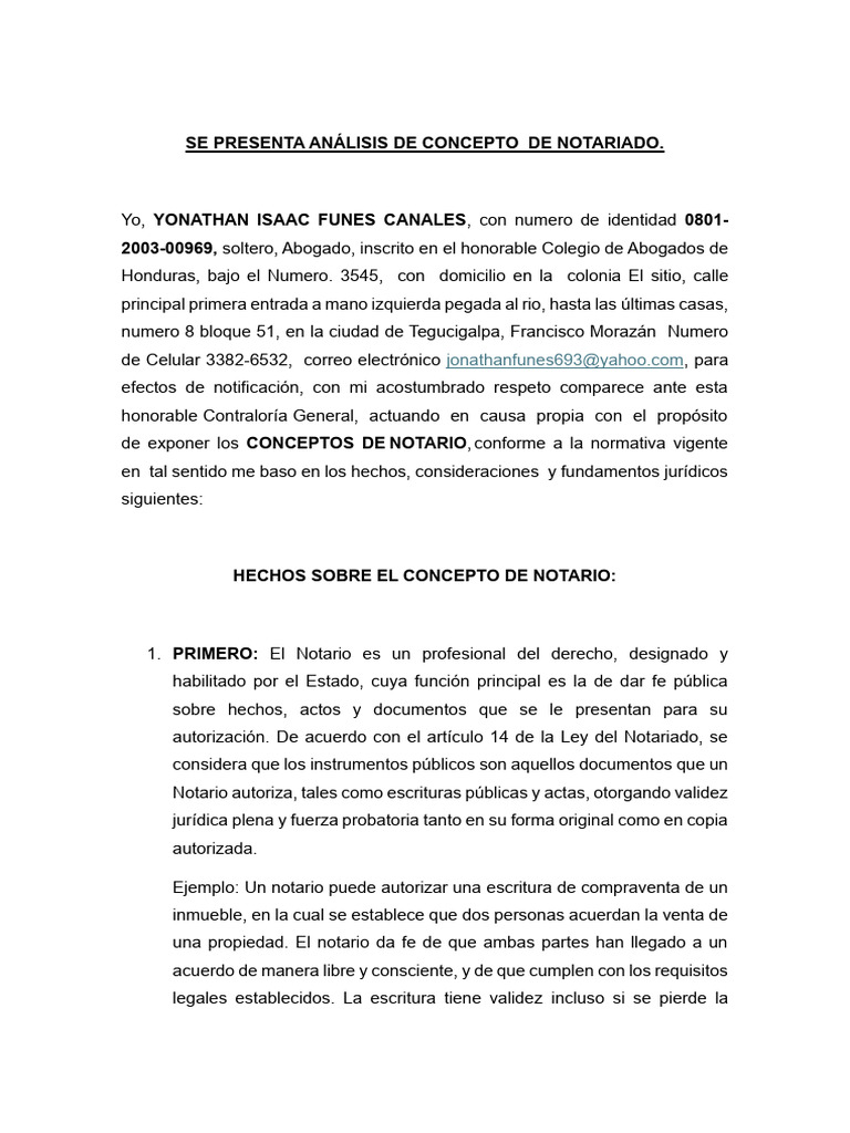 Concepto y Funciones del Notario | PDF | Derecho Civil (Common Law ...