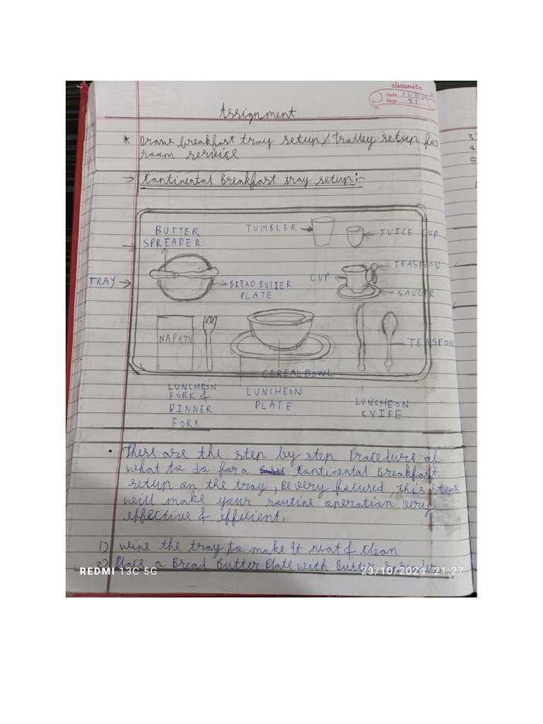 Breakfast Tray Setup | PDF