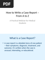 Case Report Template Guide | PDF | Medical Diagnosis | Case Report