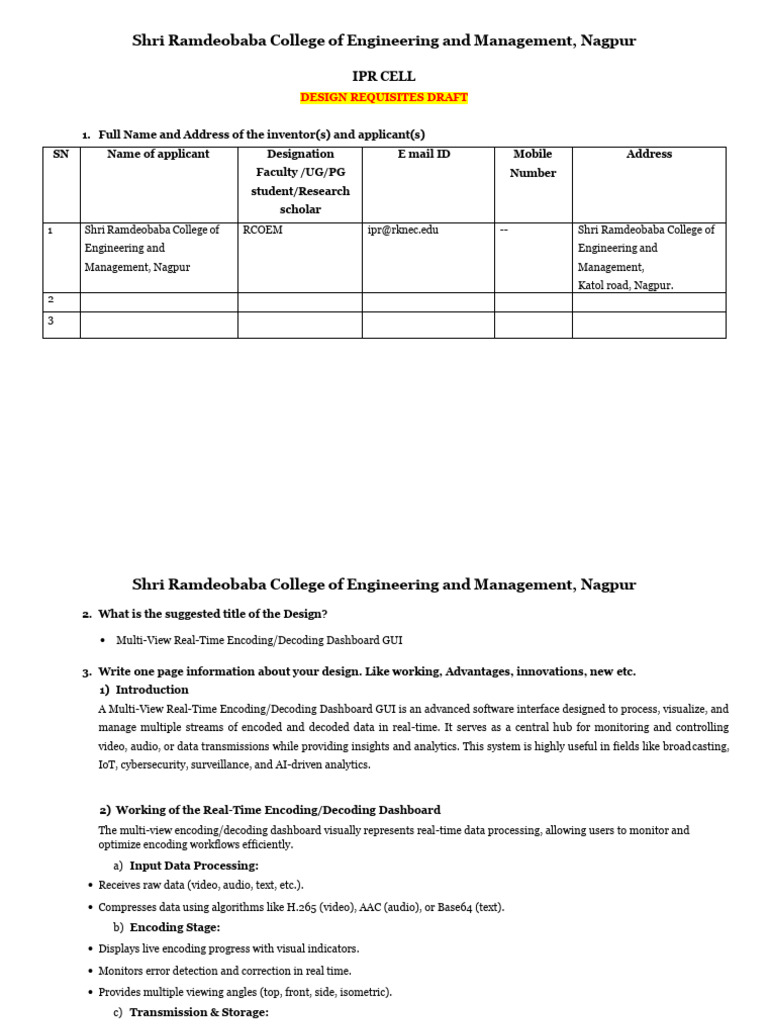 Multi-View Encoding Dashboard Design | PDF | Data Compression | Codec