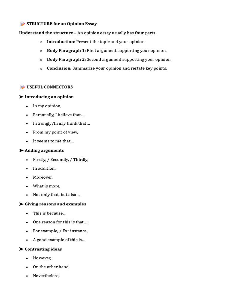 Opinion Essay | PDF