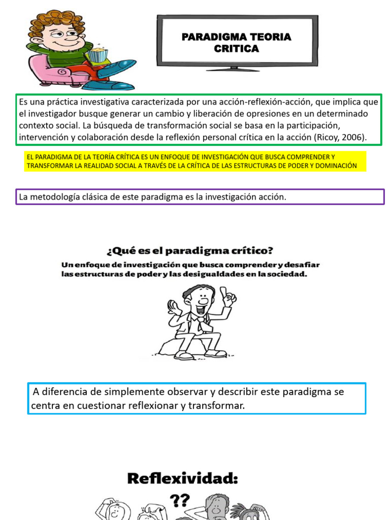 Paradigma Crítico: Investigación Transformativa | PDF | Paradigma | La ...
