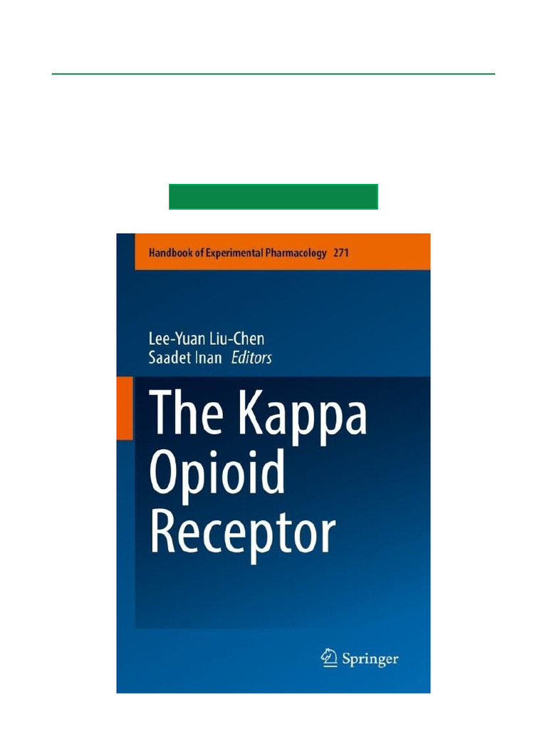 The Kappa Opioid Receptor Full Book Access | PDF