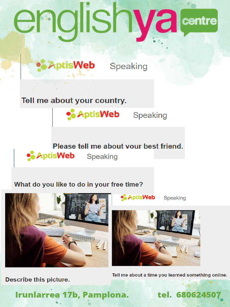 Aptis Speaking | PDF